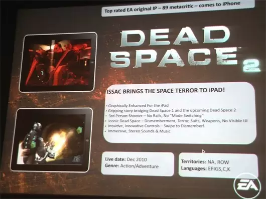 Dead Space II untuk iOS • Jagat Review
