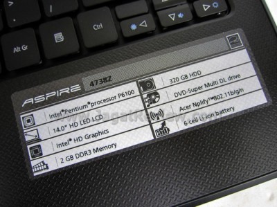 Acer Aspire 4738Z: Old Looks, New Processor • Jagat Review