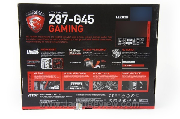 Preview Motherboard MSI Z87-G45 GAMING • Jagat Review