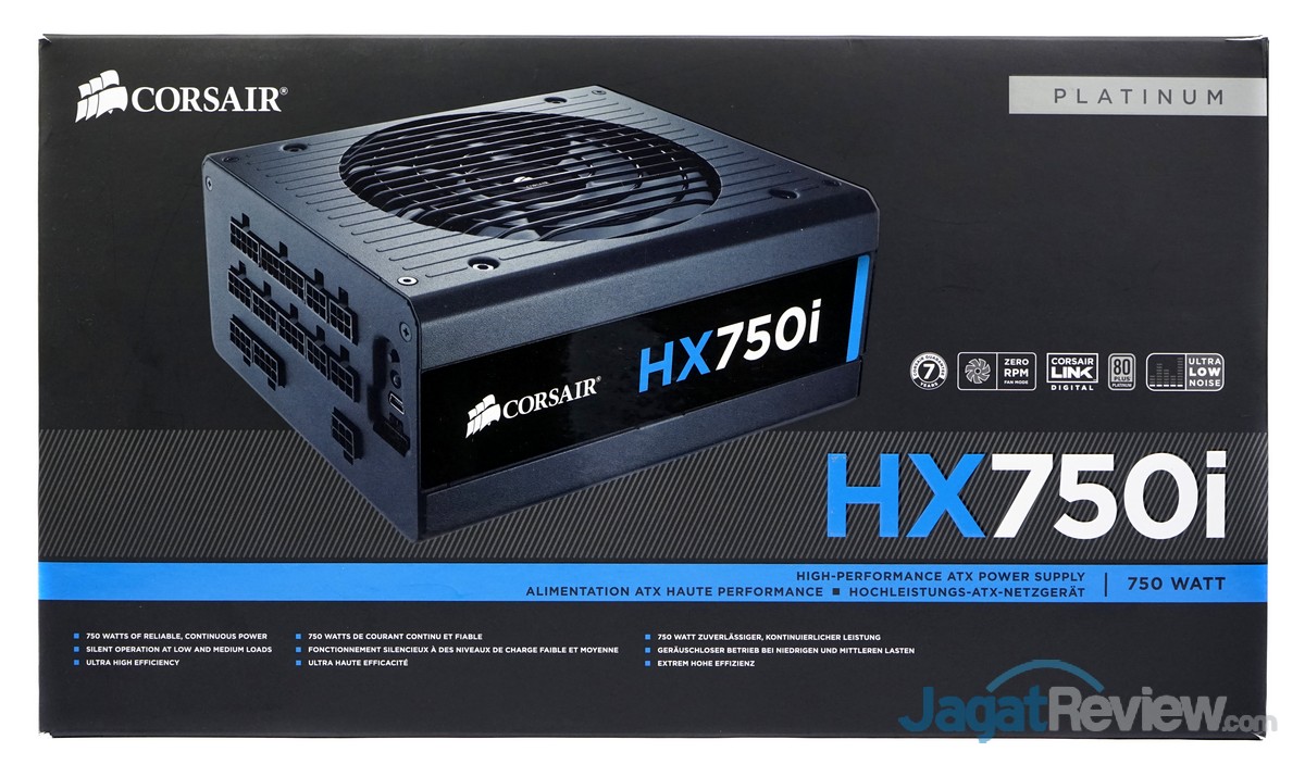 Hands-On Power Supply Corsair HX750i • Jagat Review