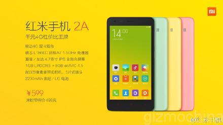 Xiaomi Luncurkan Redmi 2A di Cina • Jagat Review