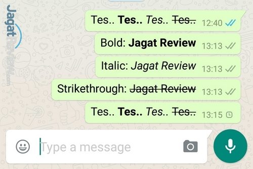 Tips WhatsApp: Teks Bold, Italic, & Strikethrough • Jagat Review