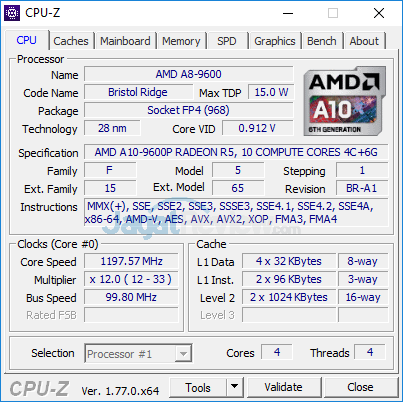 Review Prosesor: AMD A10-9600P • Jagat Review