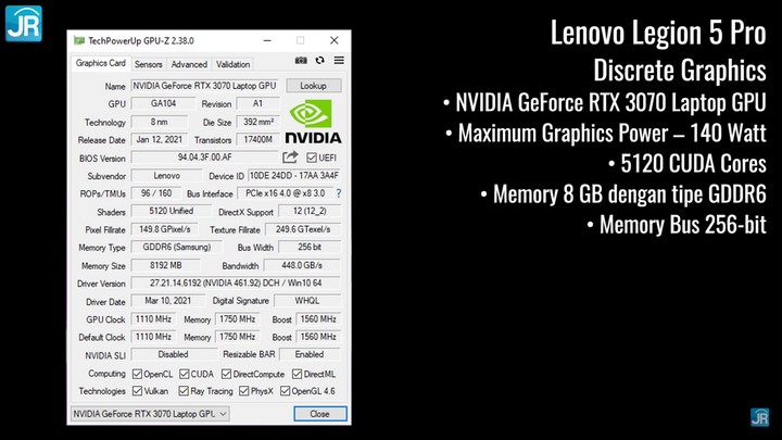 Review Lenovo Legion 5 Pro: Kenceng Parah! • Jagat Review