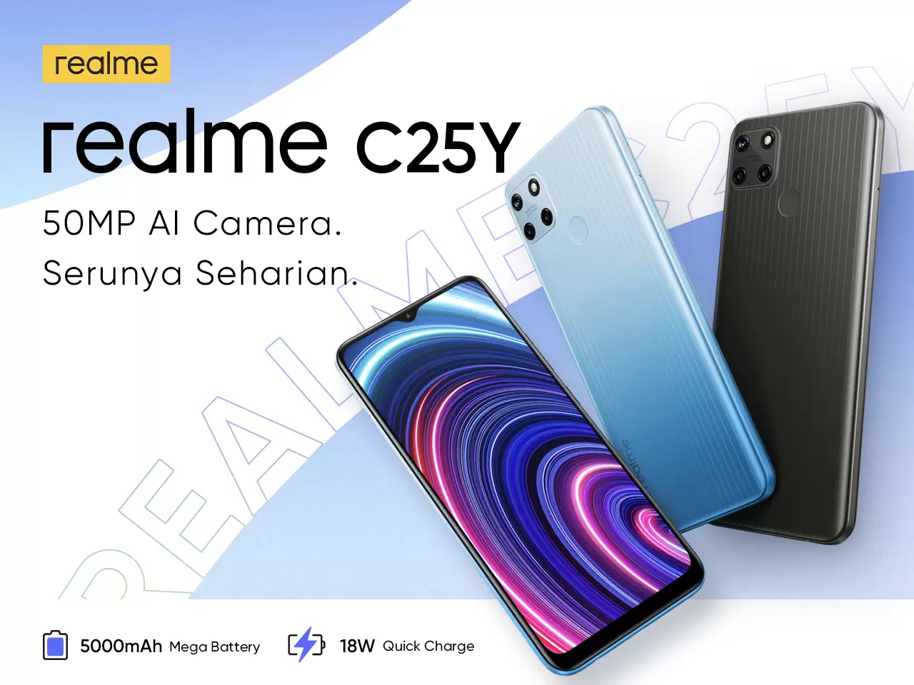 Direct Release: realme Seri C Pertama dengan Kamera 50MP, realme C25Y ...