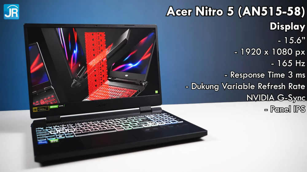 Review Acer Nitro 5 (AN515-58): Desain dan Performa ala Predator, Harga Lebih Murah! • Jagat Review