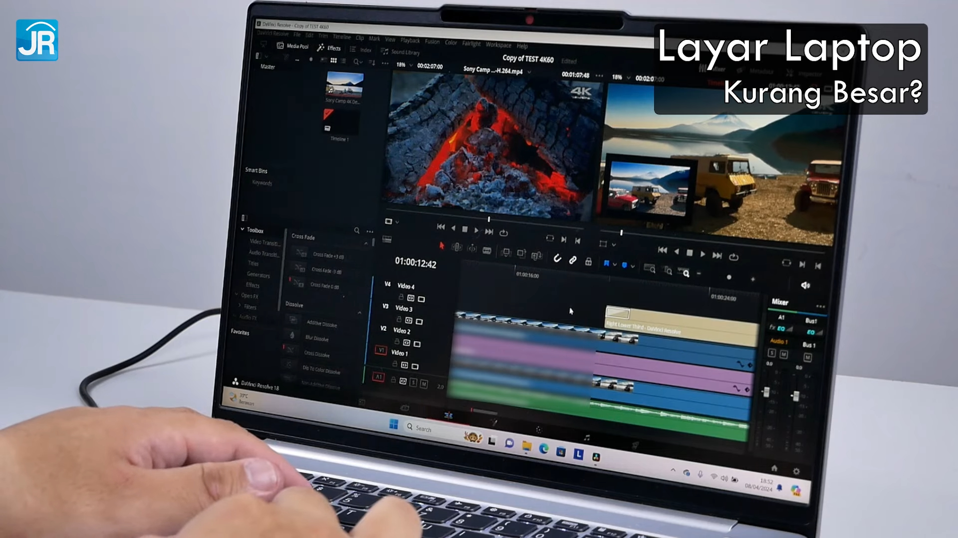 Layar Laptop Kecil? Solusinya: Tambah Layar! feat. LG 24MR400 • Jagat ...