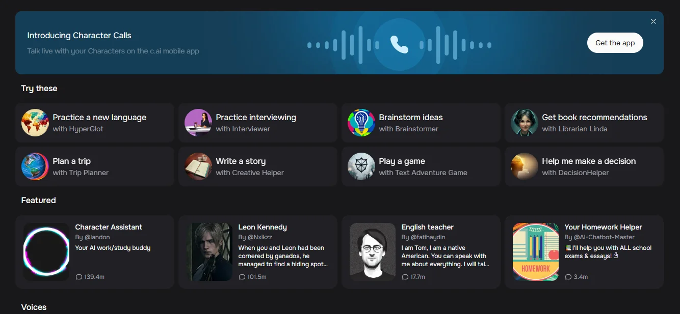 Character.Ai Luncurkan Fitur Panggilan Telepon, Bisa Ngobrol Langsung ...