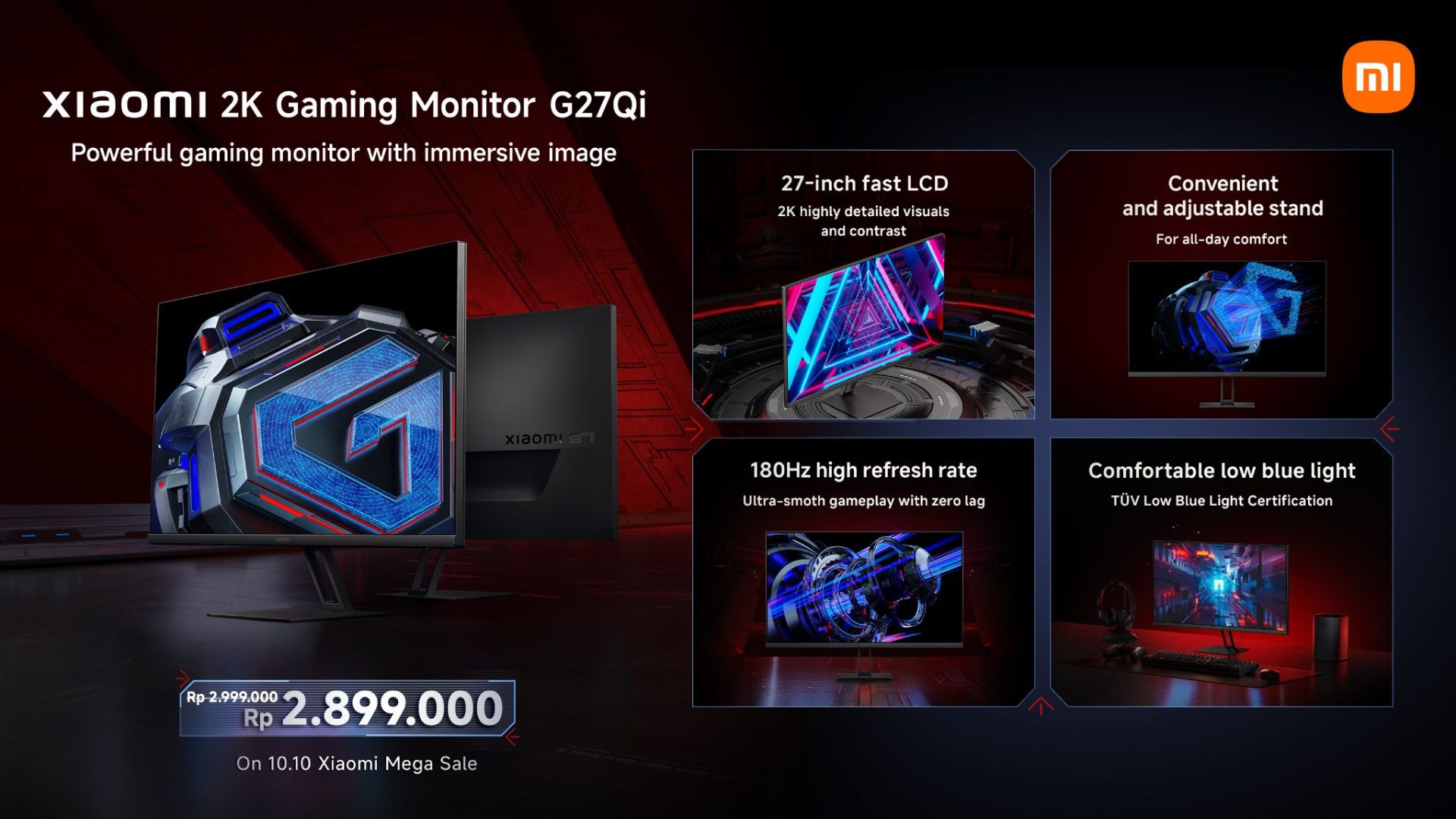Xiaomi Luncurkan Monitor Gaming G27Qi dan G24i, 180Hz Mulai Rp 1 Jutaan ...