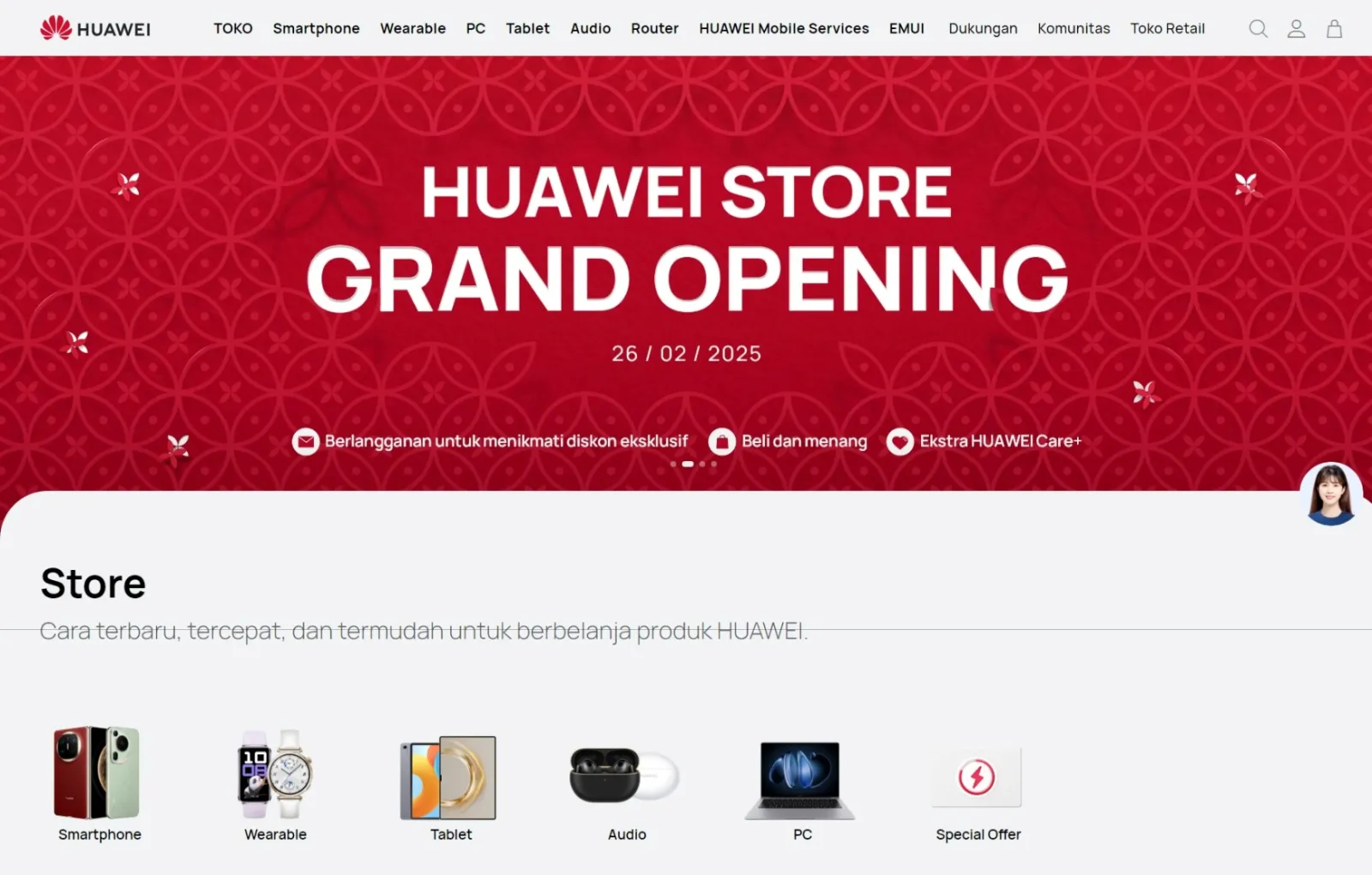 Huawei Store Online di Indonesia Resmi Dibuka • Jagat Review