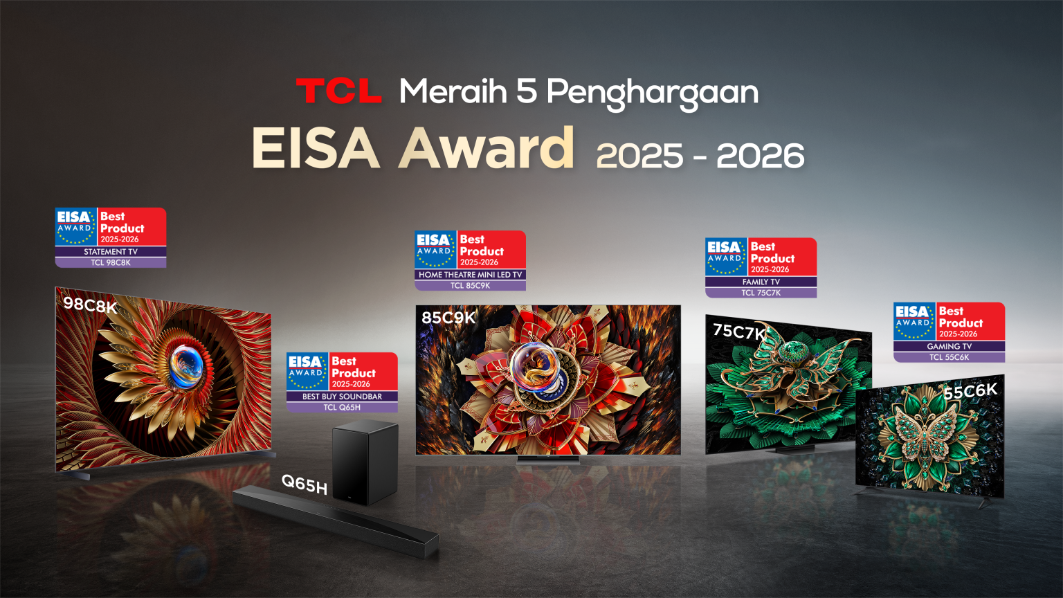 TCL Borong 5 Penghargaan EISA Award • Jagat Review