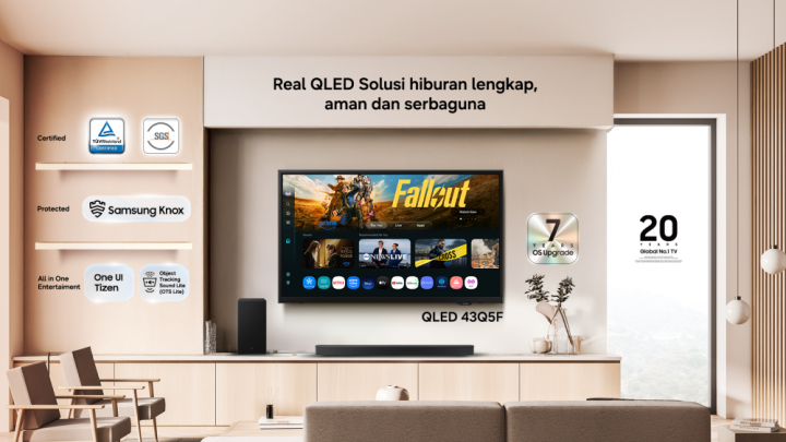 Samsung QLED Q5F 43 inci Meluncur, Harga Rp 3-4 Jutaan • Jagat Review